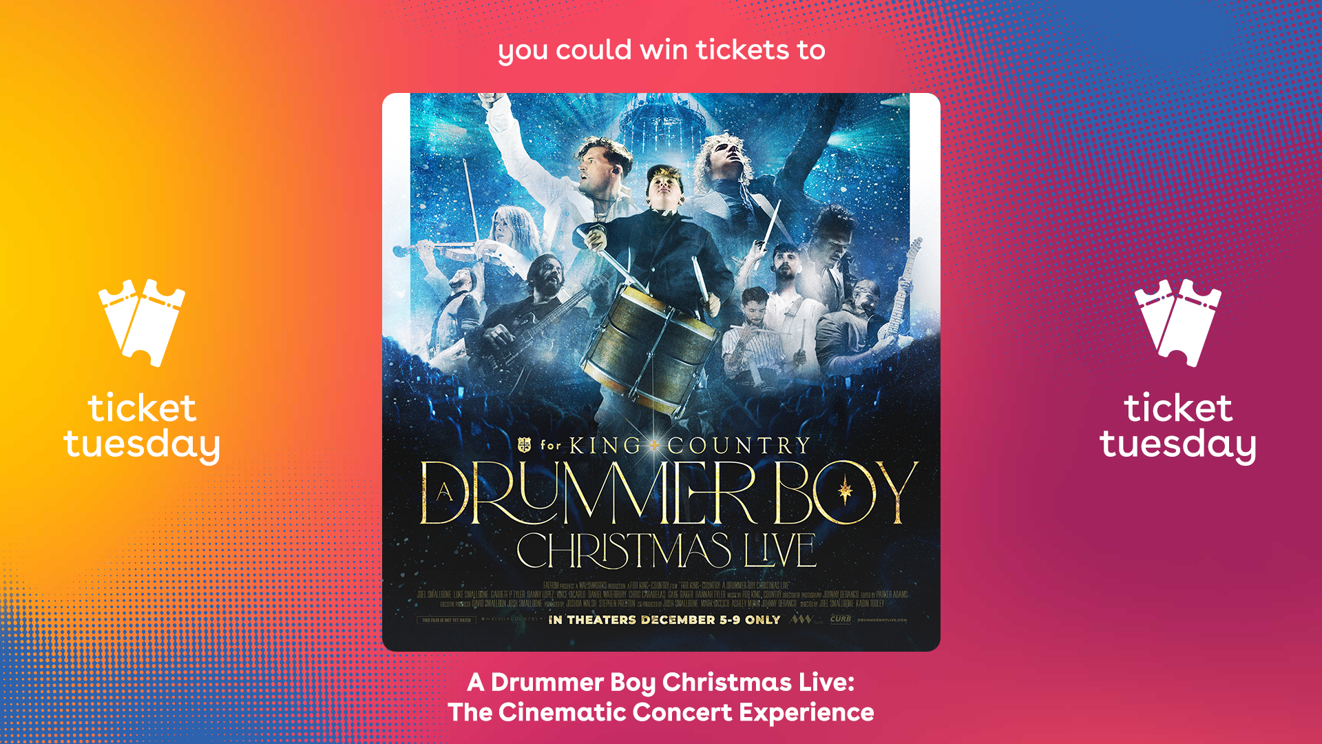 Ticket Tuesday - Win Tickets To See A Drummer Boy Christmas Live: The ...