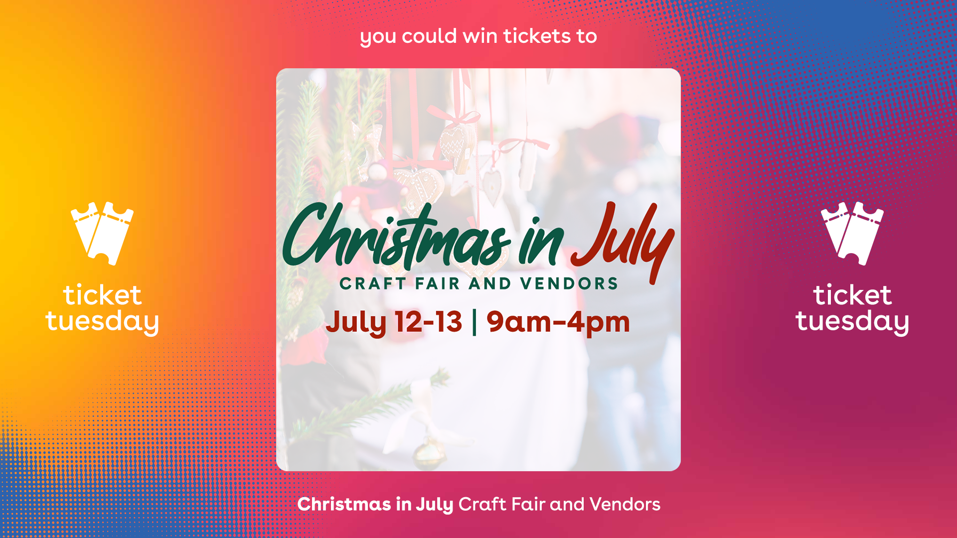 Ticket Tuesday - Win Tickets To Christmas In July MD at the Howard ...
